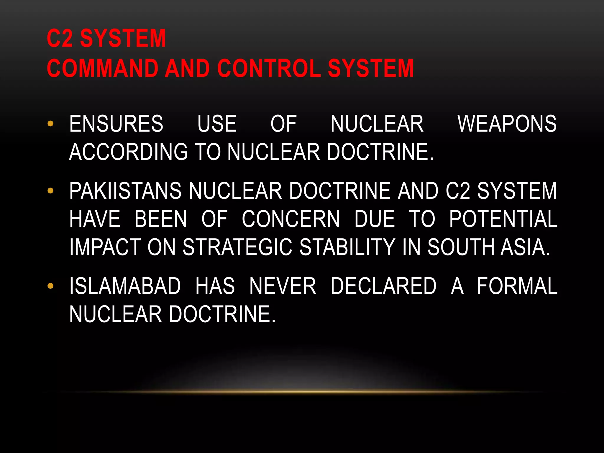 Pakistan and nuclear terrorism | PPTX