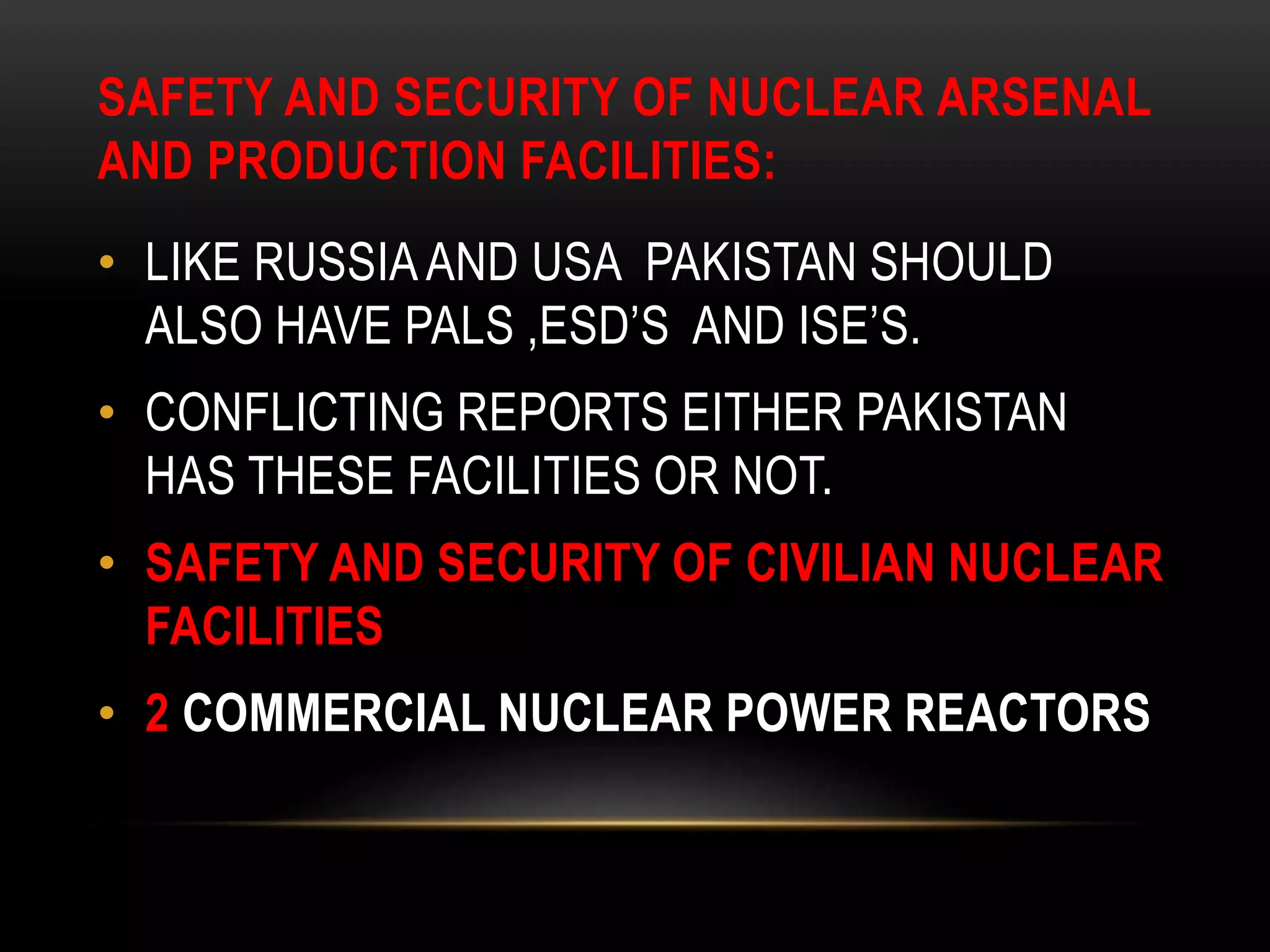 Pakistan and nuclear terrorism | PPTX