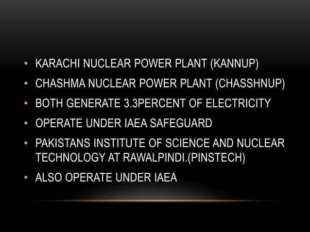 Pakistan and nuclear terrorism | PPTX