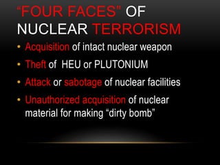 Pakistan and nuclear terrorism | PPTX
