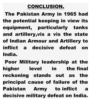Conclusion -History of Pakistan Army -Volume 3 Pakistan Army Military ...