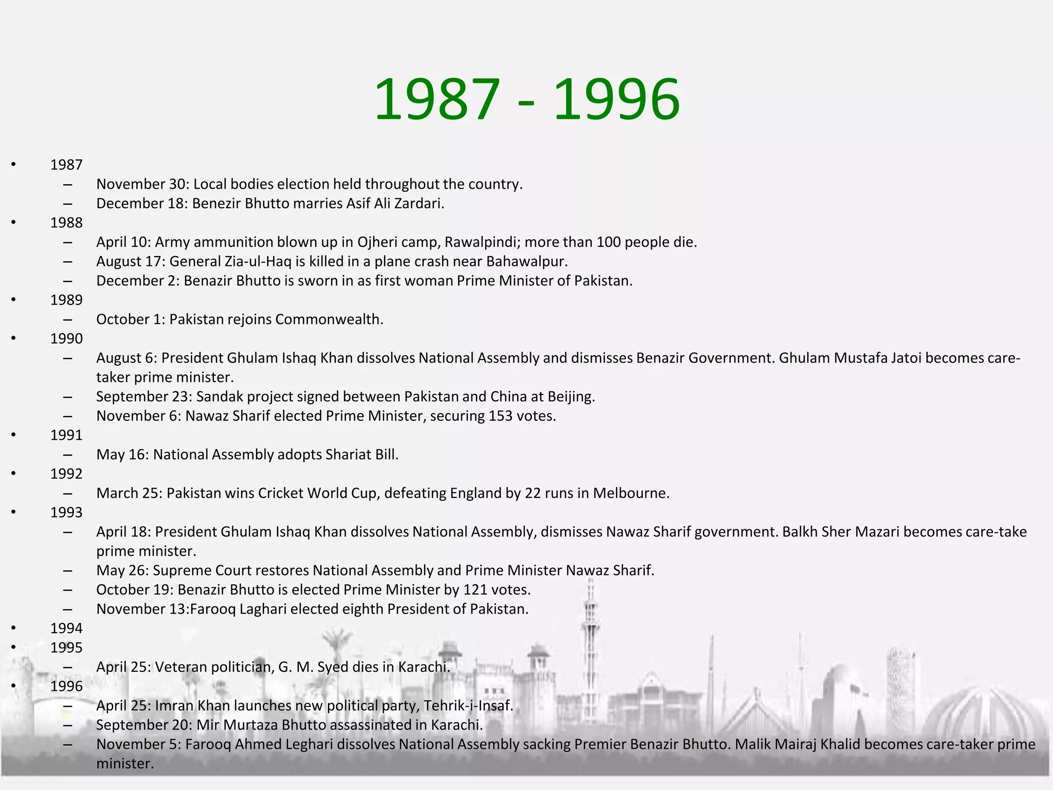 Pakistan a short history of time | PPTX