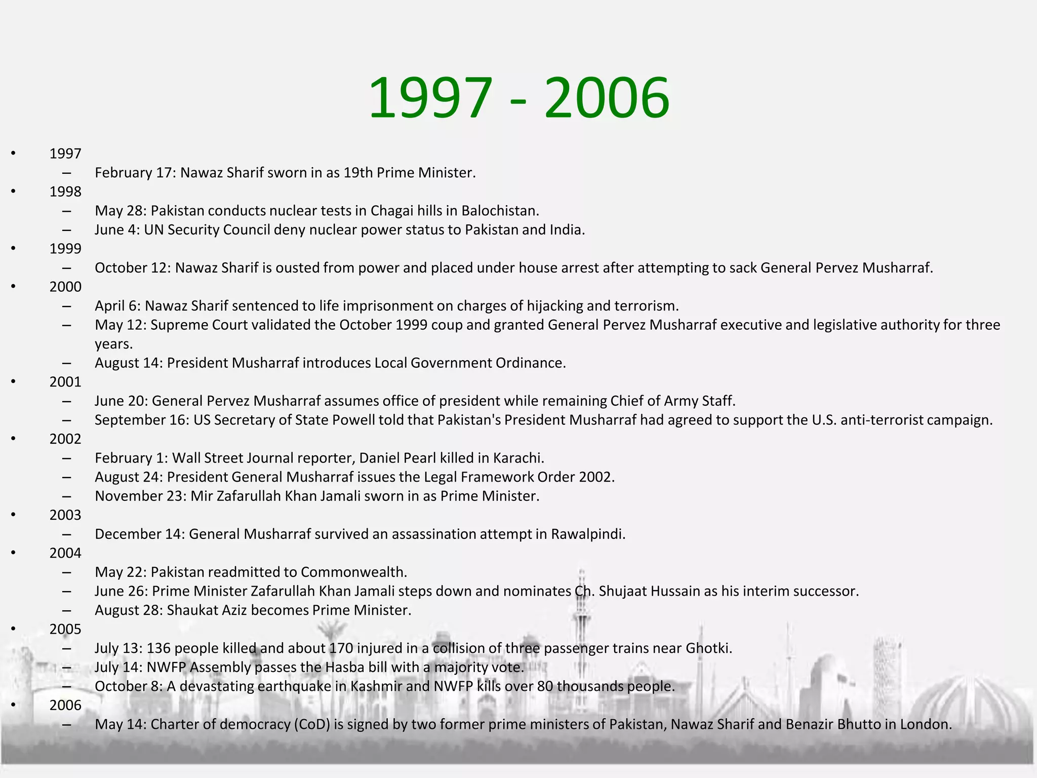 Pakistan a short history of time | PPTX