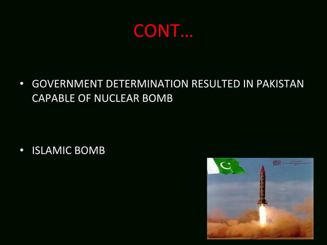 Pakistan atomic program | PPT