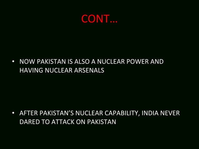 Pakistan atomic program | PPT