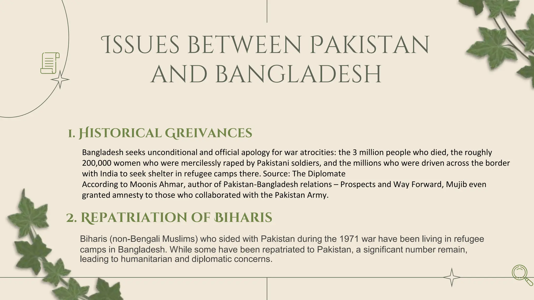 Pakistan Bangladesh relationship.pptx presentation | PPT