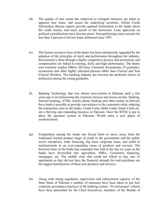 Pakistan banking sector | DOC