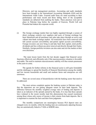 Pakistan banking sector | DOC