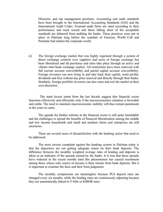Pakistan banking sector | DOC