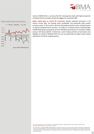 BMA Capital - Pakistan banks adopt a switch strategy! | PDF