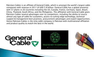 Pakistan cables | PPTX