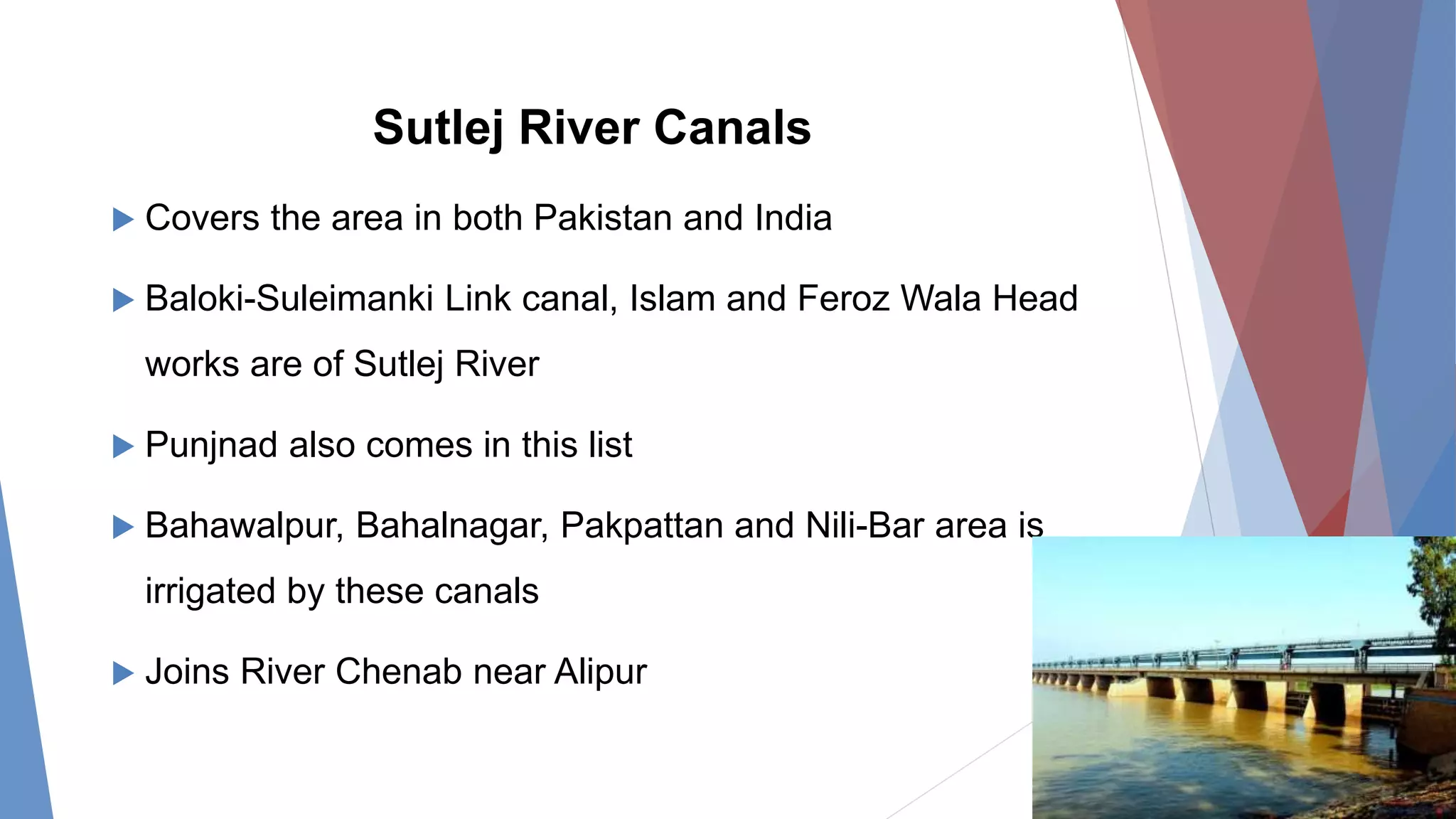 Canal System of Pakistan | PPTX