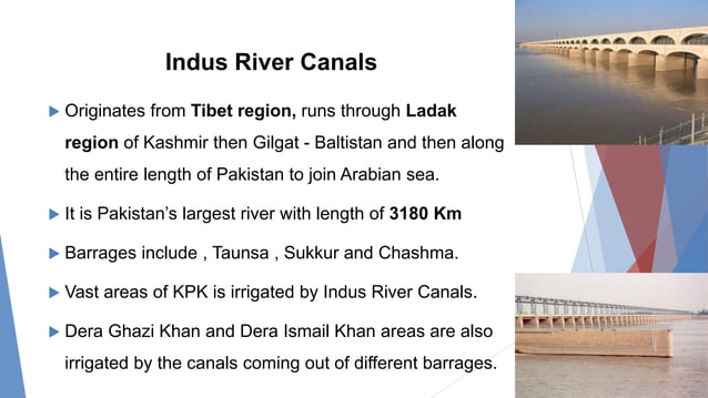 Canal System of Pakistan | PPTX | Asia Travel | Travel Locations