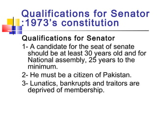 Pakistan Constitutional History 1956 to 1973 | PPT