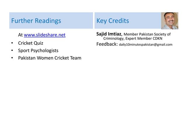 Pakistan Cricket | PPT | Cricket | Sports