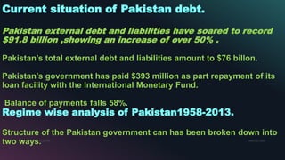 Pakistan government debt | PPTX