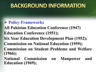 PAKISTAN Education System | PPT