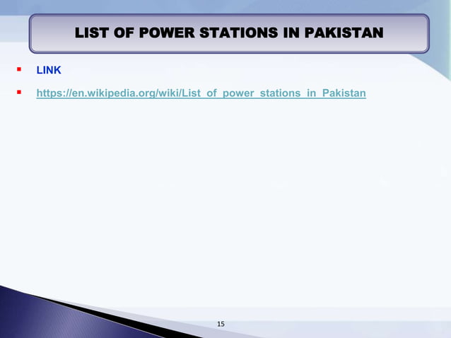 Pakistan electricity scenario | PPT