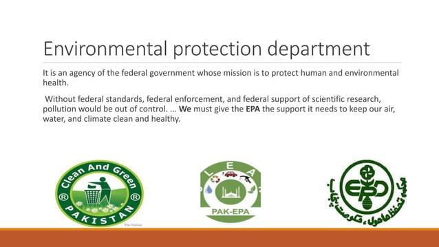 Pakistan environmental protection act 1997 | PPTX | Environmental ...