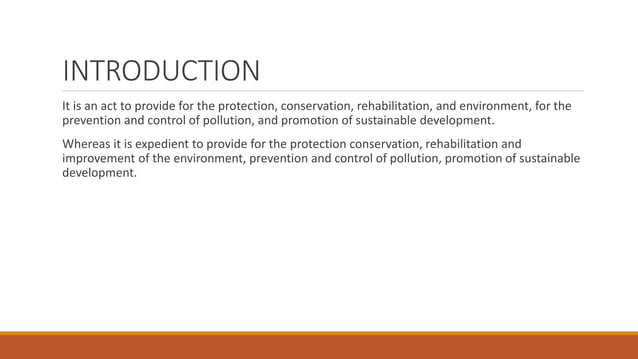 Pakistan environmental protection act 1997 | PPTX | Environmental ...