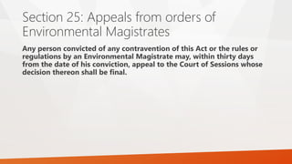 Pakistan environmental protection act, 1997 | PPTX