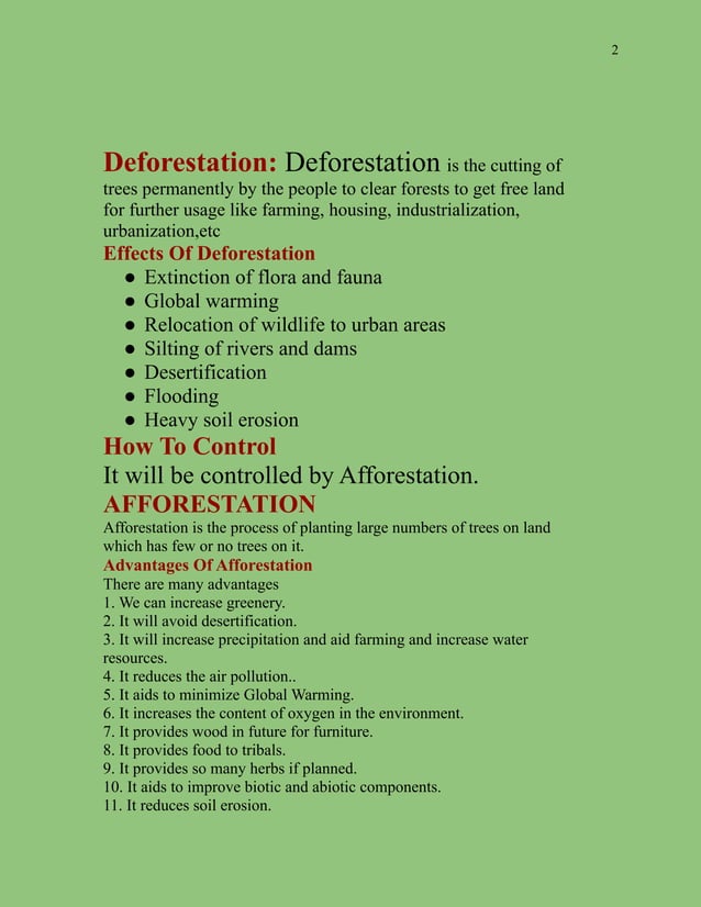 Deforestation Afforestation Reforestation And Forest Transition | PDF ...