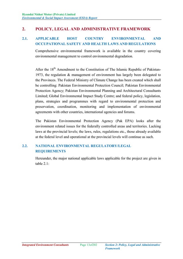 Pakistan hyundai motor esia report sept 2017 | PDF