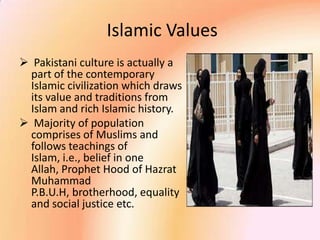 Pakistani core values | PPTX