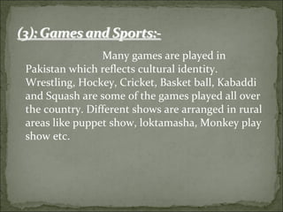 Pakistani culture | PPT