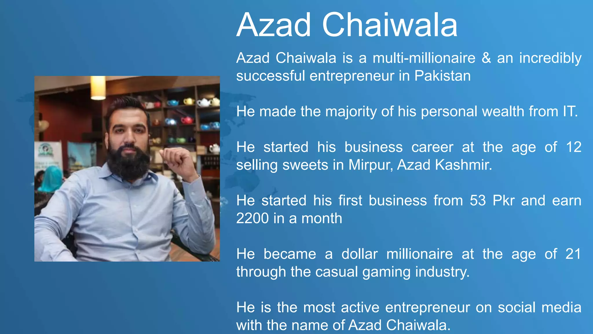 Pakistani Entrepreneur Azad Chaiwala | PPTX