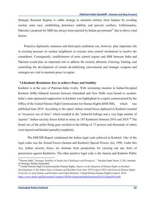 Pakistan India Standoff: Lessons and Way Forward | PDF