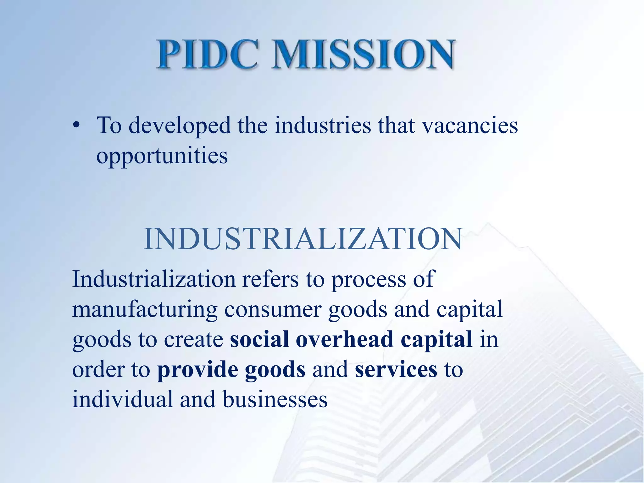 PIDC Strategic Mgt | PPTX