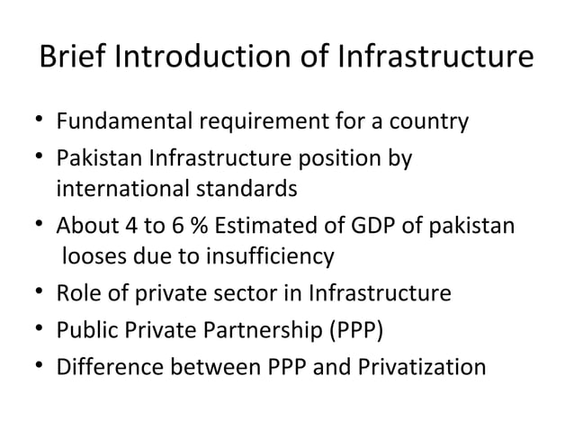 Pakistan infrastructure | PPT