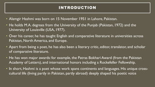 Pakistani poetry in English major poets | PDF