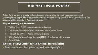 Pakistani poetry in English major poets | PDF