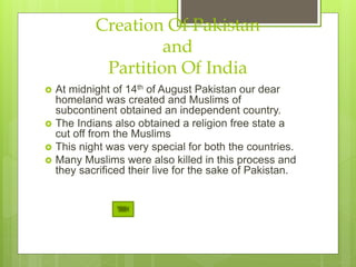Pakistan movement presentation | PPTX