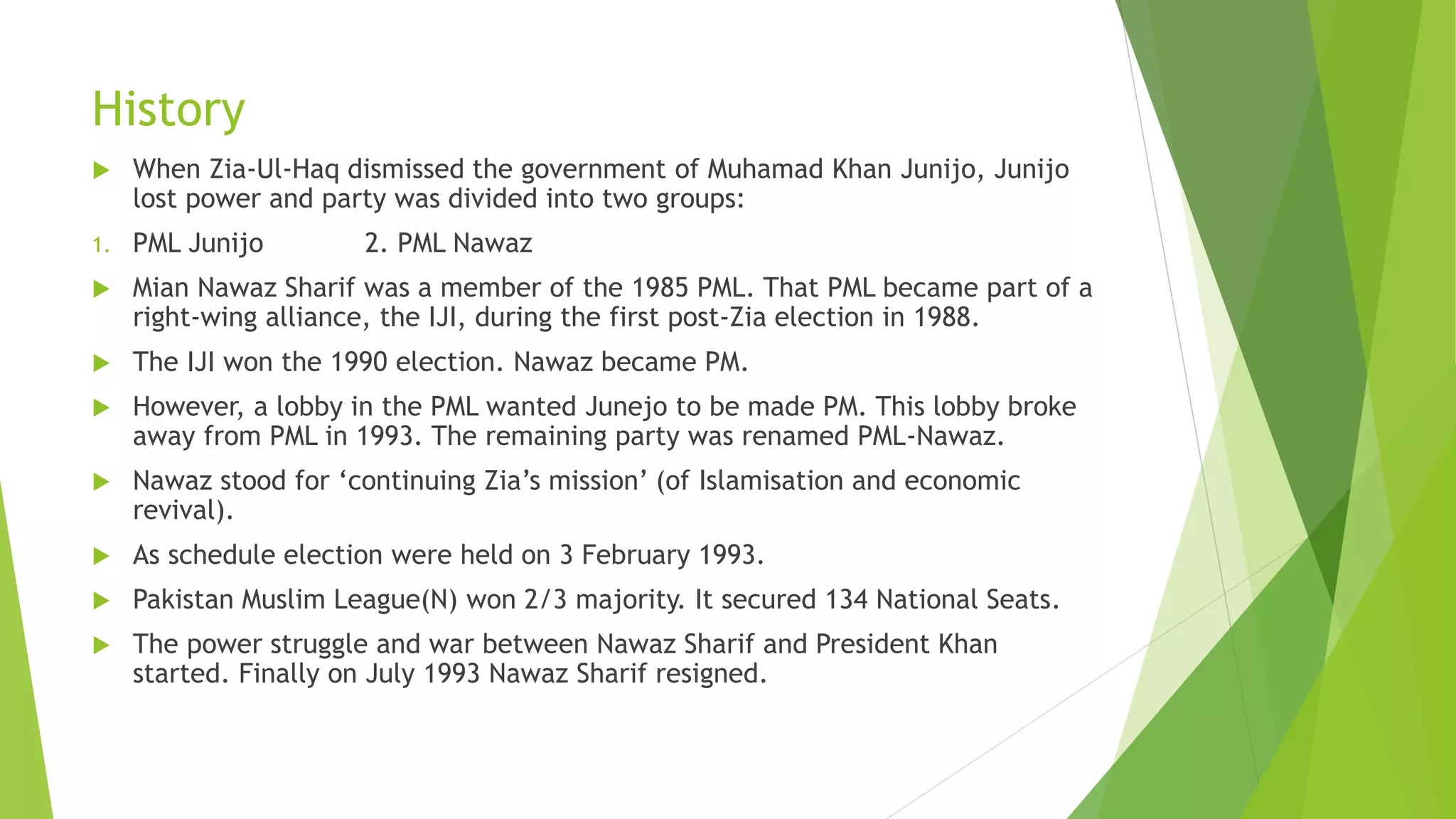 Pakistan Muslim League Nawaz | PPT