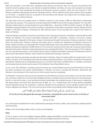 Pakistan must sever ties with america to ensure future economic ...