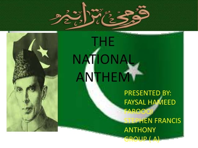 Pakistan national anthem history | PPTX | World/International Music | Music