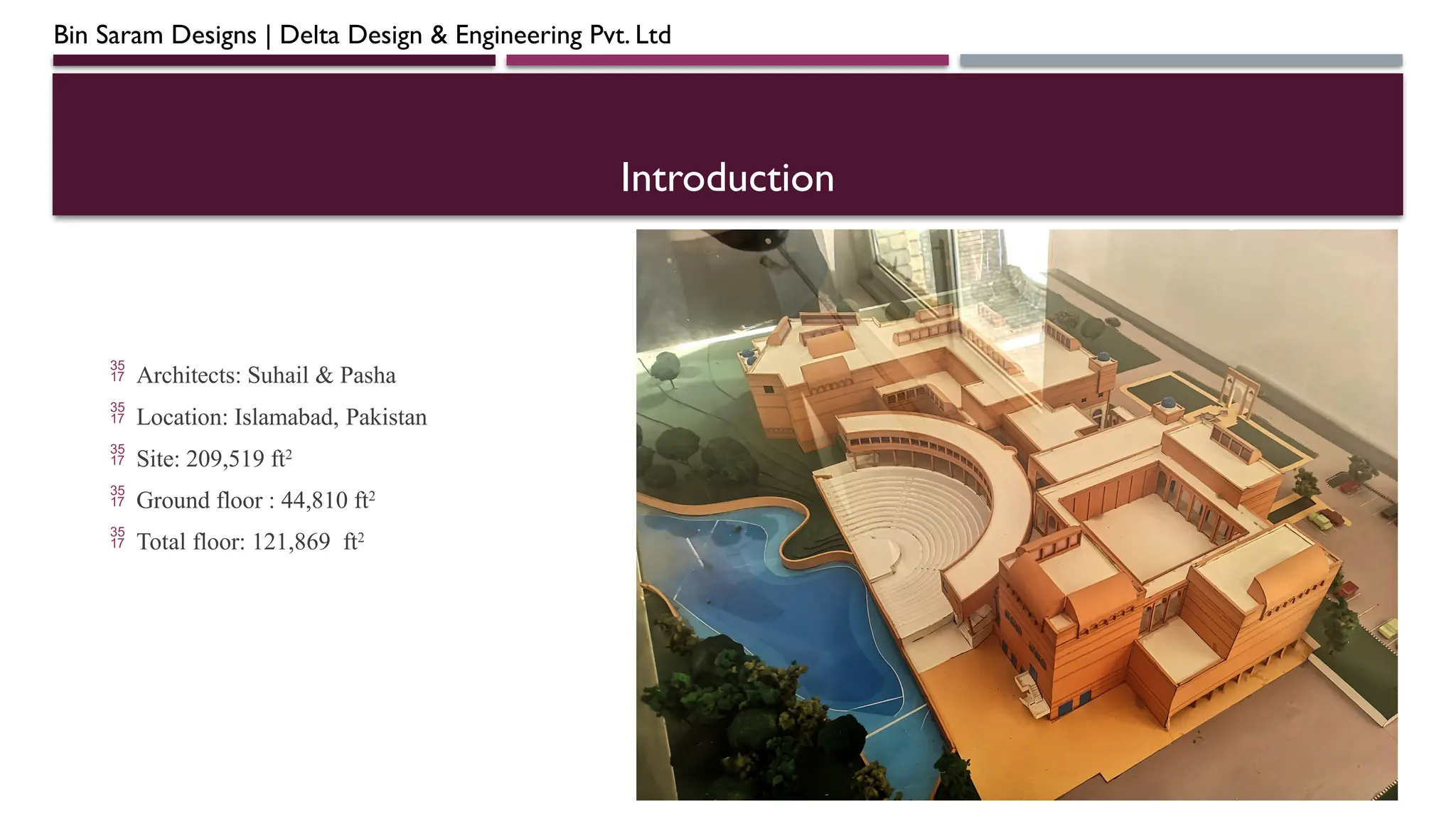 Pakistan National Council Of Arts Architectural Case Study, Bin Saram ...