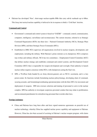 Pakistan's Nuclear Weapons Program - An overview and critique | PDF