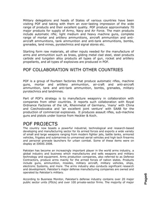 Pakistan Ordinance Factory | DOC