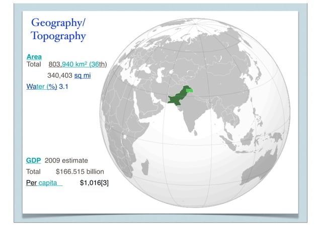 Pakistan presentation | PDF