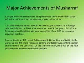 Pakistan history from 1999-2016 | PPTX