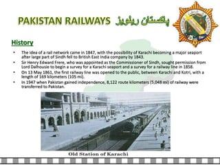 Pakistan railways پاکستان ریلویز ‎(final) | PPTX