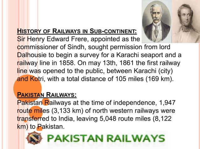 Pakistan railways history | PPT