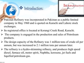 Pakistan refinery limited | PPTX