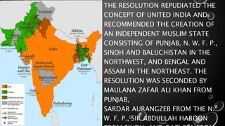 Pakistan Resolution 1940 -History of Pakistan | PPTX