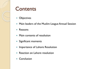 Pakistan resolution 1940 | PPTX