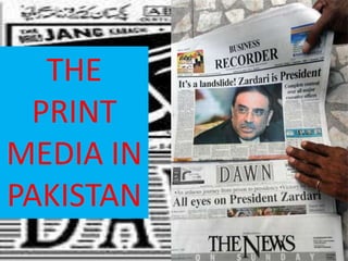 PAKISTAN RISE OF MEDIA HISTORY | PPT